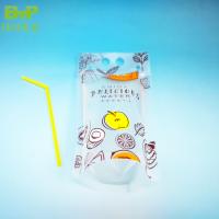 China 100 Pcs Drink Pouches with Holes Freezable Juice Pouches Zipper Plastic Pouch Drink Bags for Cold Hot Drinks for Adults and Kids for sale