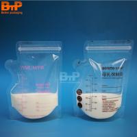 China Custom Breast Milk Storage Bags BPA Free 250ml Stand up Pouches with Zipper Sterilized Packaging Bag for sale