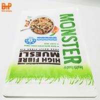China Custom logo Printing Low Qty MOQ   Flat Bottom Oat Plastic Pouch square Bottom Bags for Food Packaging Matte Plastic Bags for sale