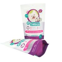 China Custom Printed Food Packaging Bags Resealable Packaging Dog Foods Packaging Plastic Zipper Bag PET Food Pouches with Window for sale