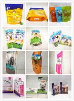 China Custom Printed Food Packaging Bags Resealable Packaging Dog Foods Packaging Plastic Zipper Bag PET Food Pouches with Window for sale