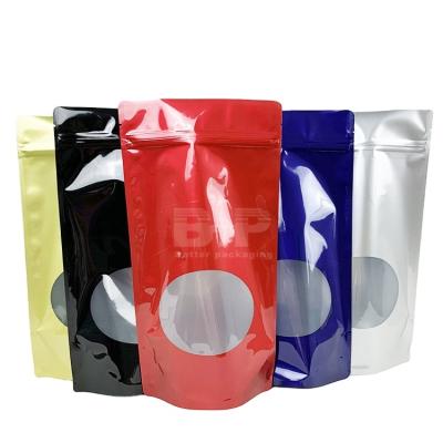China Digital Printing MOQ1 PCS Log Customized  Aluminum Foil Plastic Food Zipper Lock Bags Stand up Bottom Pouch Bag for sale
