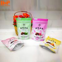 China Reusable  Chocolate Zipper Bags Aluminum Foil Sealing Pouch Stand up Zip Lock Bags for sale