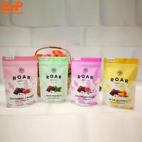 China Reusable  Chocolate Zipper Bags Aluminum Foil Sealing Pouch Stand up Zip Lock Bags for sale