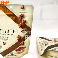 China Reusable  Chocolate Zipper Bags Aluminum Foil Sealing Pouch Stand up Zip Lock Bags for sale