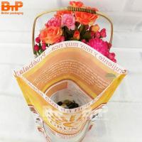 China Custom Clear Window 250g/500g Cornmeal Ziplock Food Stand Up Pouch Oatmeal Reusable Frosted Packaging Bag for sale