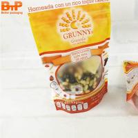 China Custom Clear Window 250g/500g Cornmeal Ziplock Food Stand Up Pouch Oatmeal Reusable Frosted Packaging Bag for sale