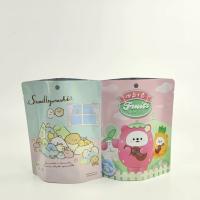 China Low MOQ Three-sided Sealing Stand-up Packaging Bags Heat Sealed Design Gravure Printing Packaging Bags for Toys for sale