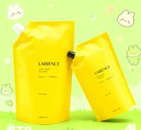 China Customized 100ml 500ml 1L Colorful Plastic Stand up Spout Pouch with Spout Biodegradable Gravure Printing for Shampoo Soda Juice for sale
