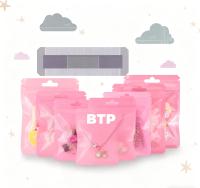 China Three-seal Coloured Transparent Plastic Zip Lock Bag Sachet Jewelry & Watch Packaging Reseal Bags with Recycled Materials for sale