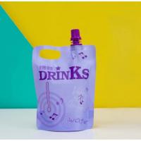 China Custom-Printed Moisture-Proof Stand-Up Spout Pouches with Hanging Holes High Quality for Juice and Liquid Packaging Bags for sale