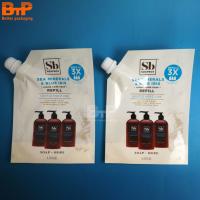 China Custom-printed Resealable  550mL  1L  3L Stand-up Spouted  Pouches Liquid  Packaging Bags for Laundry Detergent and Shampoo for sale