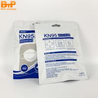 China China Factory Custom Resealable Mouth-muffle Pouch Reusable Plastic Zip Lock Packaging Bag for N95/KF94/medical Facemask for sale