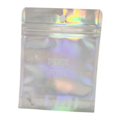 China Resealable Zipper Bag Laser Mailing Bags Self-Sealing Gift Jewelry Plastic Zipper Packaging Pouch Mylar Hologram Small Package for sale