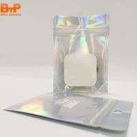China Resealable Zipper Bag Laser Mailing Bags Self-Sealing Gift Jewelry Plastic Zipper Packaging Pouch Mylar Hologram Small Package for sale