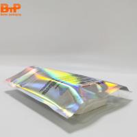 China Resealable Zipper Bag Laser Mailing Bags Self-Sealing Gift Jewelry Plastic Zipper Packaging Pouch Mylar Hologram Small Package for sale