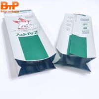 China Aluminum Foil Box Pouch  Wet Tissue Package Bag   Sticker Open Package Re-fresh Hygienic Towelette Pouch for sale