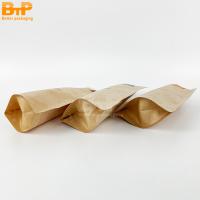 China Eco Friendly Pouch Zipper Custom Printed Bag Packing Paper Biodegradable Kraft Packaging Spout Pouch Doypack for Liquid Shampoo for sale