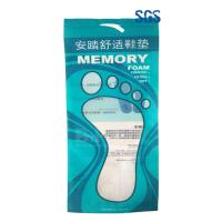 China Customized Printed Shoe-pad Packing bag Heat Seal Shoe Padding Reusable Zipper Insole Packaging Plastic Bags for sale