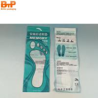 China Customized Printed Shoe-pad Packing bag Heat Seal Shoe Padding Reusable Zipper Insole Packaging Plastic Bags for sale