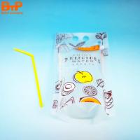 China Customized 16oz 350ml 500ml Disposable Beverage/fruit Juice Pouch Round Corner Drink Packaging Plastic Zipper Bag for sale