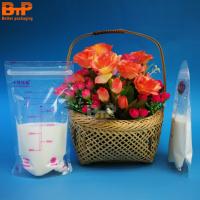 China 150ml/180ml/200ml/250ml/300ml Double Zipper BPA FREE Food Grade Liquid Bag Plastic Breast Milk Storage Bag for sale