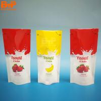 China Juice Pouch Energy Gel Milk Drink Sachets Custom Printed Stand up Plastic 200ml PE Heat Seal Gravure Printing OEM Beverage for sale