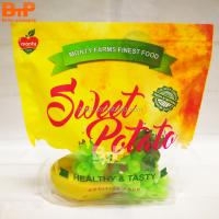 China The OEM Fruit Packaging Bag Orange Clear Plastic Bag With Holes and Zipper for Fruit Packing for sale