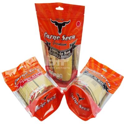 China Customized Carne Seca Plastic Frozen Food Packaging Bag, Noodles, Frozen Fish and Seafood Plastic Bag for sale