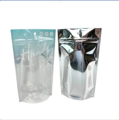 China Custom Printing Aluminum Foil Mylar  Packaging Bags Transparency Window Zipper Stand up Pouch for sale