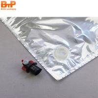 China Aluminum or Transparent Beverage 1L 3L 5L 10L 20L Wine Juice Bags Packaging Bib Bag in Box With Butterfly Value Take Out Using for sale