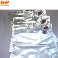 China Aluminum or Transparent Beverage 1L 3L 5L 10L 20L Wine Juice Bags Packaging Bib Bag in Box With Butterfly Value Take Out Using for sale