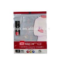 China Packaging Bag for Clothes Transparent Zip Lock Plastic Garment Heat Seal Gravure Printing Customized Size Zipper Top OEM Brand for sale