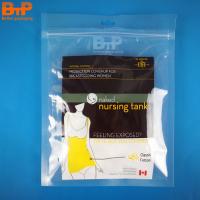China Bikini Packaging Bag Custom Printed Swimwear Packaging Frosted Ziplock Bag for sale