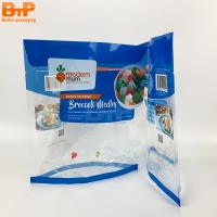 China Custom Printed Meat Dry Food 3 Sides Seal Frozen Vegetable Nylon Plastic Packaging Vacuum Bags for Meat and Food Fish Beef Pork for sale