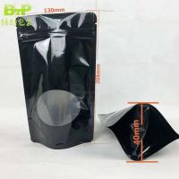 China Food Grade Resealable Ziplock Stand up Pouch Waterproof Bag with Window for Dry Food Tea for sale