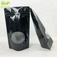 China Food Grade Resealable Ziplock Stand up Pouch Waterproof Bag with Window for Dry Food Tea for sale