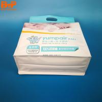 China Hot Selling Custom Zipper Close Clean Conscious Diapers Packaging Plastic Baby Diapers Bag for sale