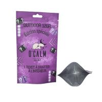 China Factory Custom Logo Printing Matte Anti-Smell Stand up Zipper Bags Food Grade Packaging Pouch Mylar Doypack with Euro Hole for sale