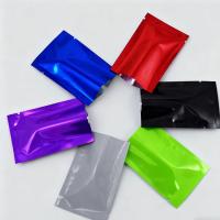 China Open Top PE Vacuum Heat Sealing Pouches Multi-Color Recyclable Metallic Mylar Storage Bags Smell Proof Packaging Low MOQ Feed for sale