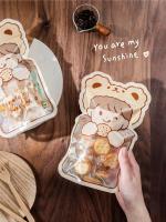 China Custom-printed Cute Special Shape Stand-up Packaging Bags with Zipper Cookies Candies Food-grade Packaging Bags for sale