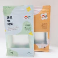 China Customized High-Quality Food Grade Flat Bottom Bags with Window and Zipper for Freshness and Convenience for sale