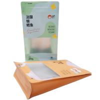 China Customized High-Quality Food Grade Flat Bottom Bags with Window and Zipper for Freshness and Convenience for sale