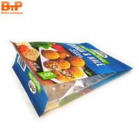 China Customized Meatball Food Grade Composite With Zipper Eight-side Seal Food Packaging Bag for sale