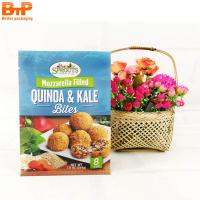 China Customized Meatball Food Grade Composite With Zipper Eight-side Seal Food Packaging Bag for sale