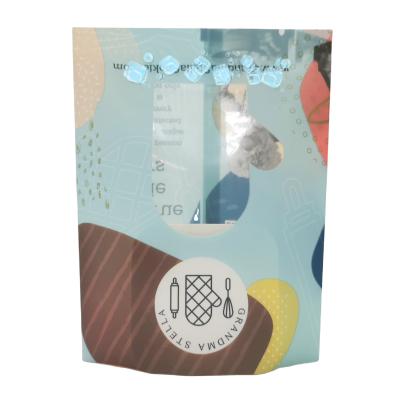 China Recycle Cookies Packaging Pouch Snack Chocolate Candy Plastic Mylar Middle Sealing Gusset Bag for sale