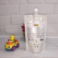 China 100Pcs Portable Spout Plastic Drinks Sealed Beverage Pouches for Juice Soybean Milk Camping Fishing Reusable Liquid Bags for sale