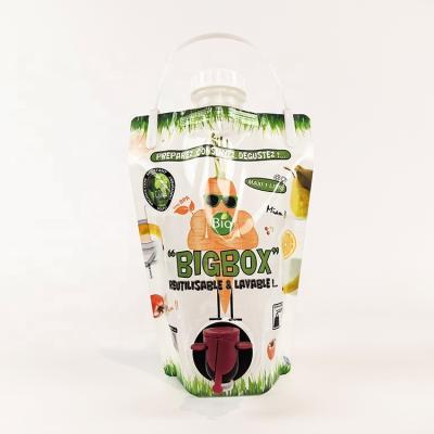 China Custom Stand up Doypack Drink Pouch with Valve Spout Packaging Beverage Bag With Plastic Packaging Baby Food Spout Pouch for sale