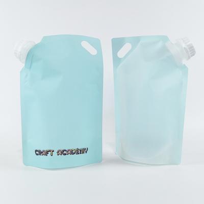China Customized Aluminum Foil Plastic Spout Bag Stand up Packaging Portable Smoothie Bag Heavy Duty Juice Water Bag for sale