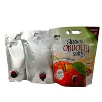 China Double Fold Bottom Bib Box Bag Valve Tap Stand up Pouch Wine Beer  Aluminum Foil Packaging Doypack Bags for sale